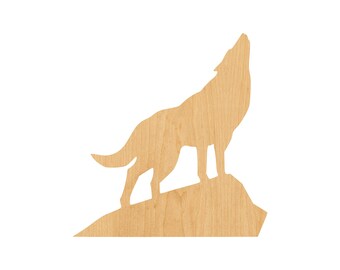 Unfinished Wooden Wolf Shape Animal Wildlife Craft up - Etsy