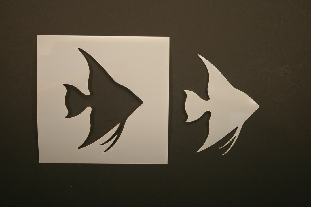 Angelfish Reusable Mylar Stencil - Art Supplies - Etsy