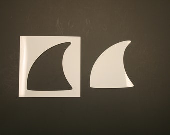 Shark Fin Stencil Reusable Shark Fin Stencil Art Stencil - Etsy