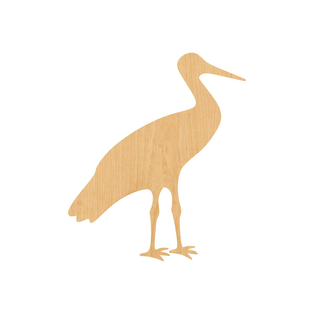 Stork Laser Cut Out Wood Shape Craft Supply – Woodcraft Cutout - Etsy