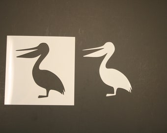Pelican Stencil Reusable Pelican Stencil Art Stencil DIY - Etsy