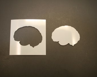 Brain Stencil | Etsy