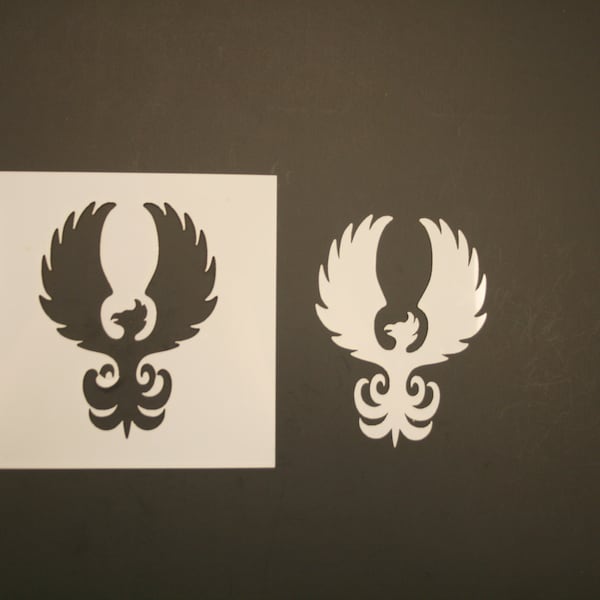 Phoenix Art Stencil - Etsy