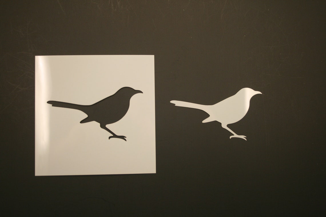 Mocking Bird Reusable Mylar Stencil Art Supplies - Etsy