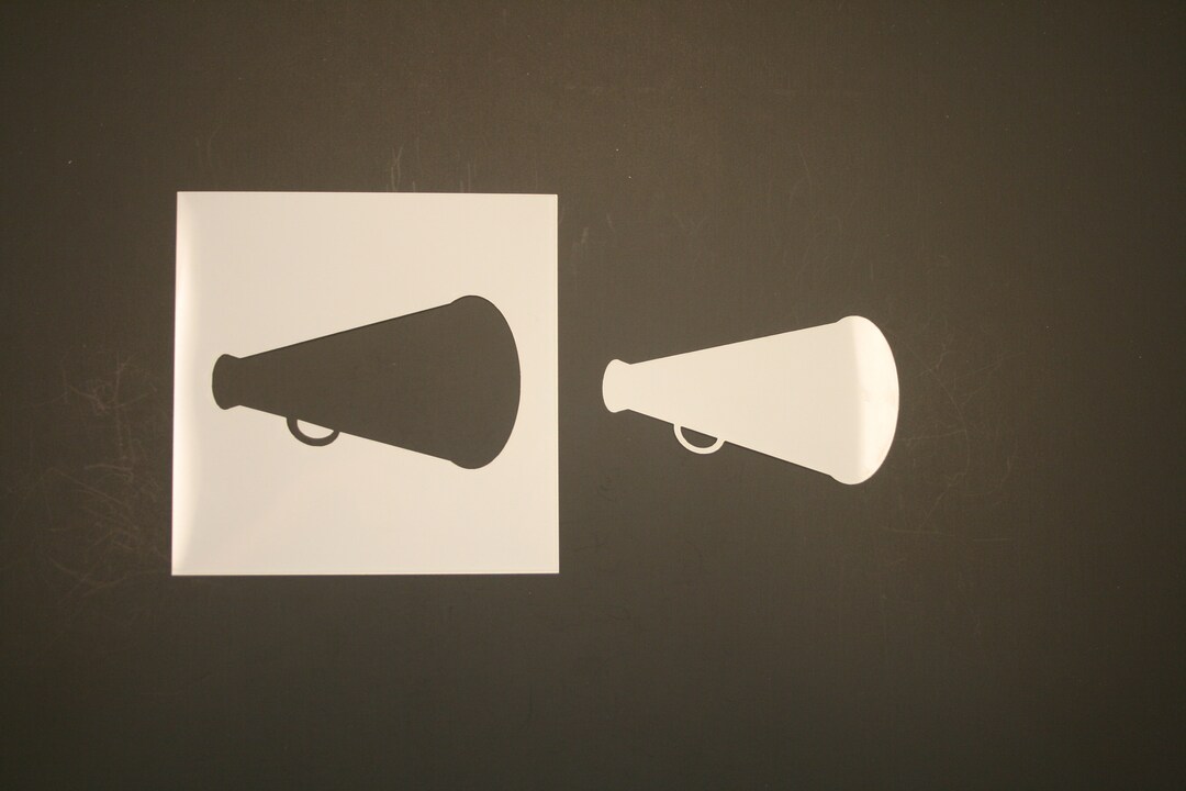 Megaphone Reusable Mylar Stencil - Art Supplies - Etsy