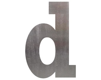 Lowercase Letter D Metal Cutout Shape, Wall Art Decoration for Home ...