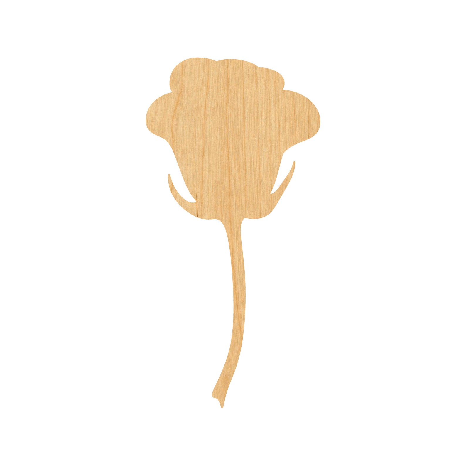 Rose Laser Cut Out Wood Shape Craft Supply Woodcraft Cutout - Etsy