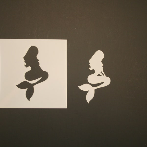 Mermaid Stencil - Etsy