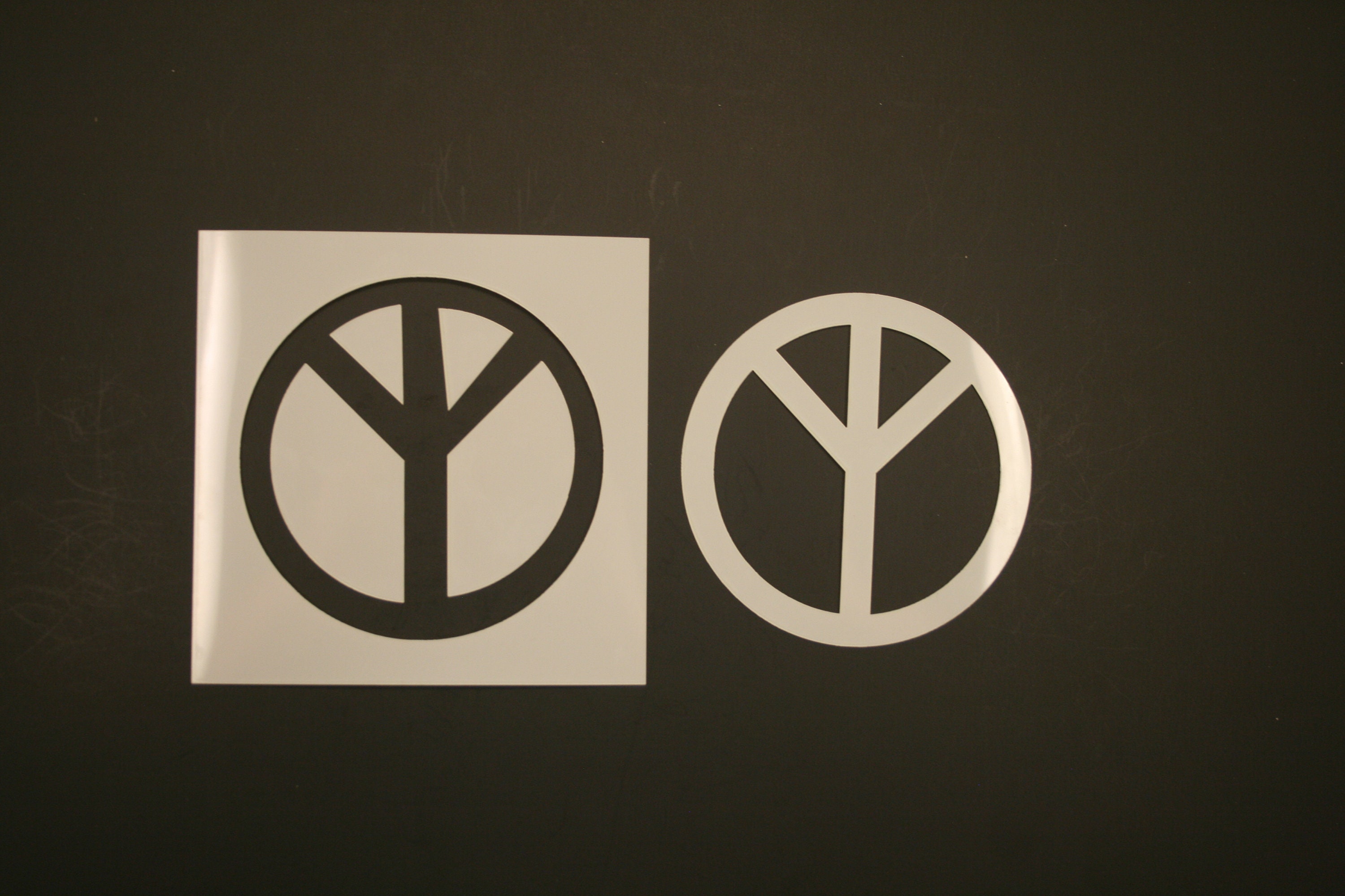 Peace Sign Reusable Mylar Stencil - Art Supplies - Etsy
