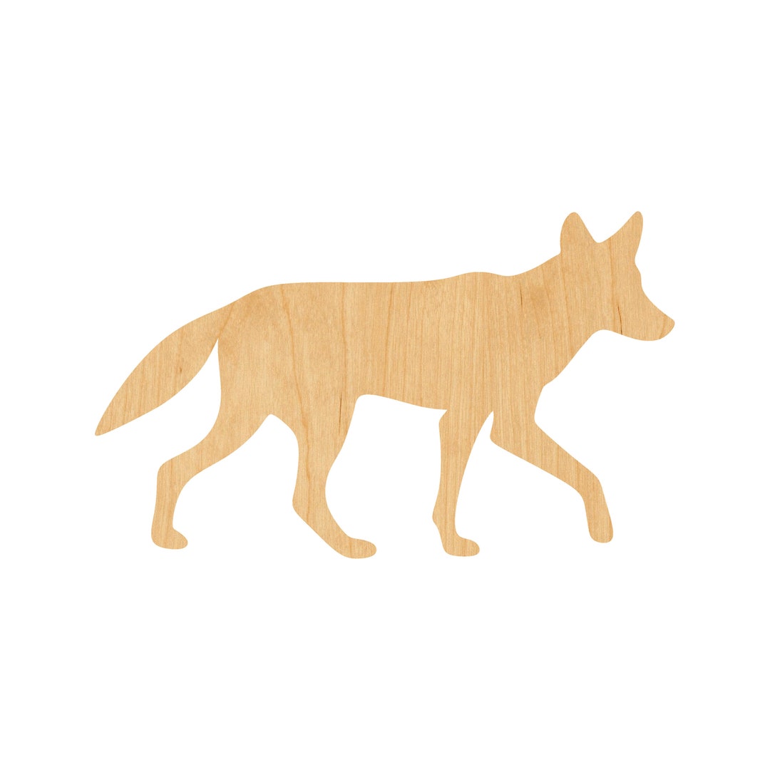 Coyote Laser Cut Out Wood Shape Craft Supply – Woodcraft Cutout - Etsy