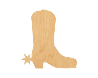 Wood Cowboy Boot Cutout - Etsy
