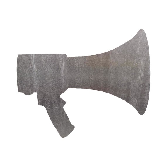 Megaphone 1 Steel Cut Out Shape Metal Art Decoration Home | Etsy