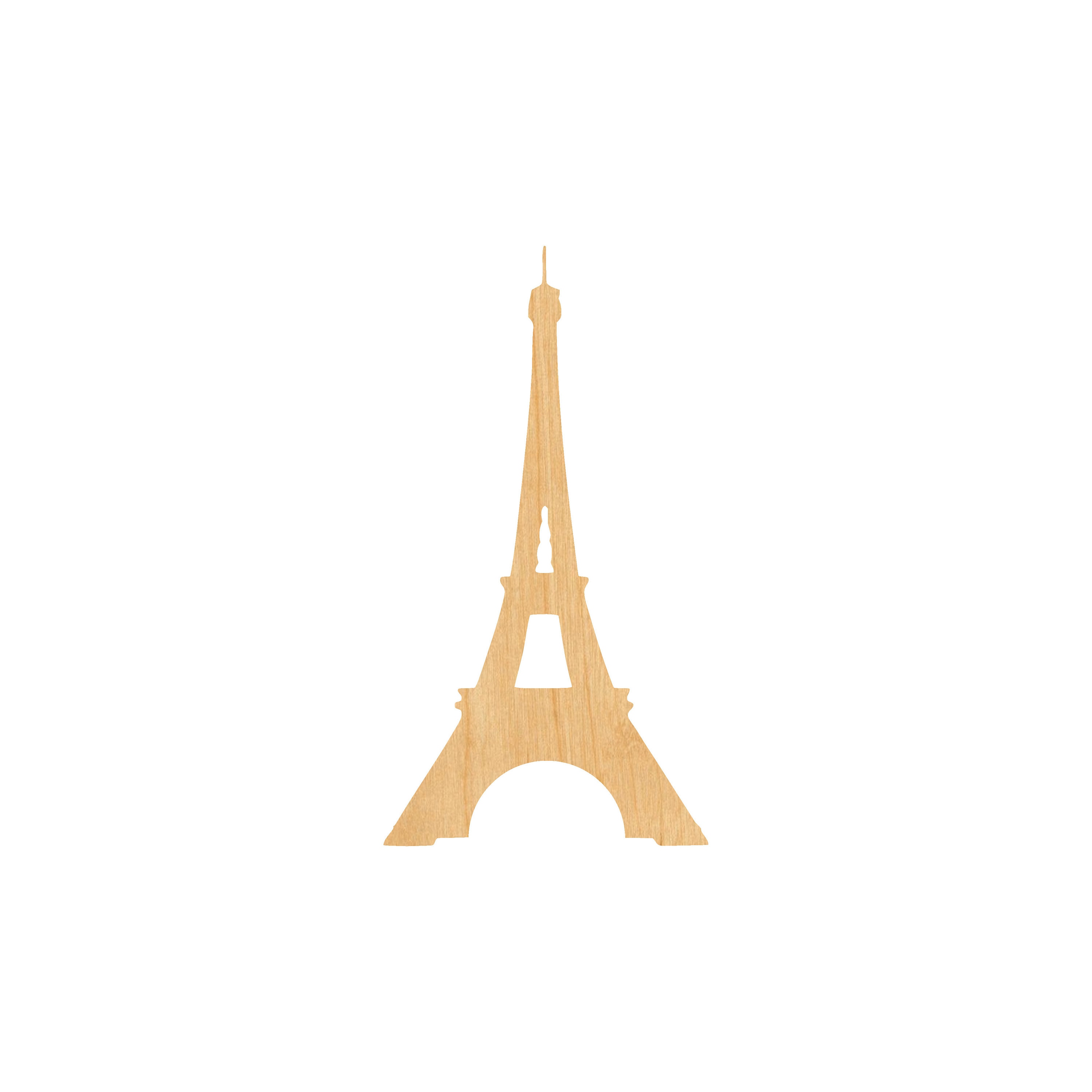 Eiffel Tower Laser Cut Out Wood Shape Craft Supply - Woodcraft Cutout ...