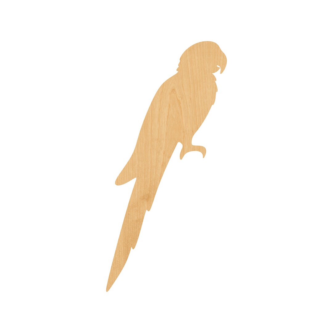 Macaw Laser Cut Out Wood Shape Craft Supply Woodcraft Cutout - Etsy