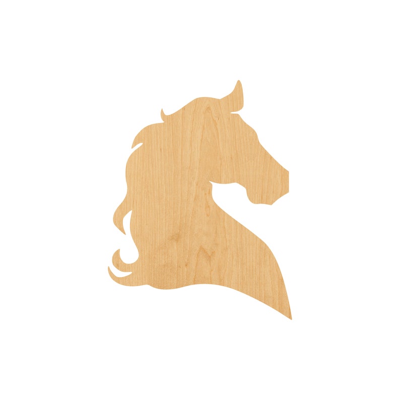 Horse Head 1 Laser Cut Out Wood Shape Craft Supply Woodcraft - Etsy