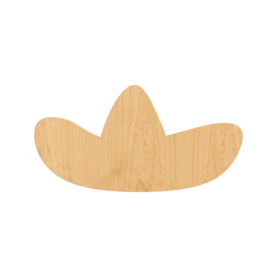 Sombrero Laser Cut Out Wood Shape Craft Supply Woodcraft - Etsy