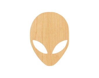 Unfinished Wooden Alien Head Outer Space Craft up to - Etsy