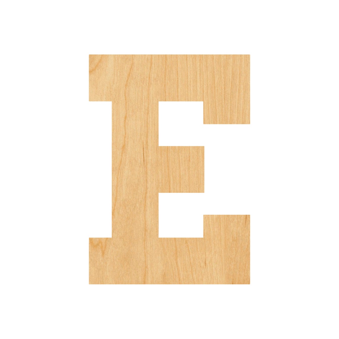 Letter E Laser Cut Out Wood Shape Craft Supply Woodcraft - Etsy