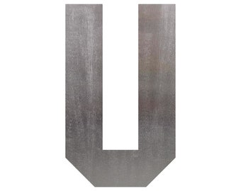 Letter U Metal Cutout Shape, Wall Art Decoration for Home, Farmhouse ...