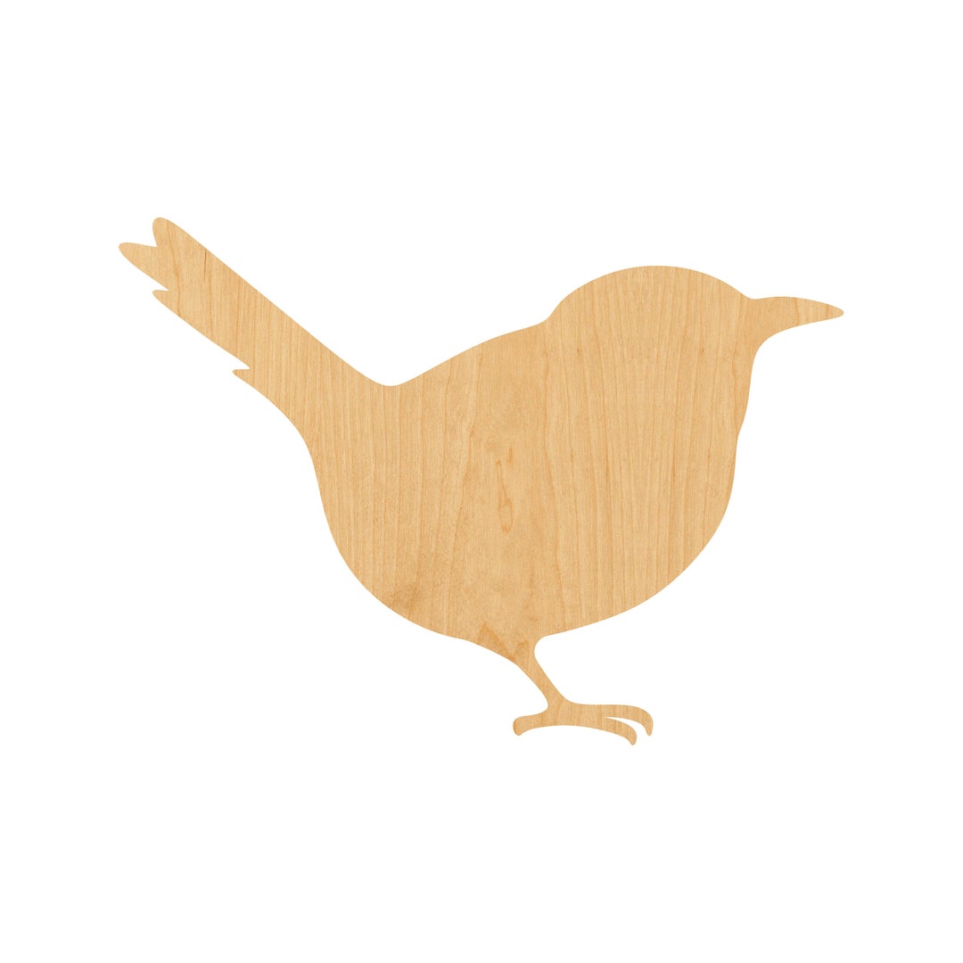 Wren Laser Cut Out Wood Shape Craft Supply – Woodcraft Cutout - Etsy