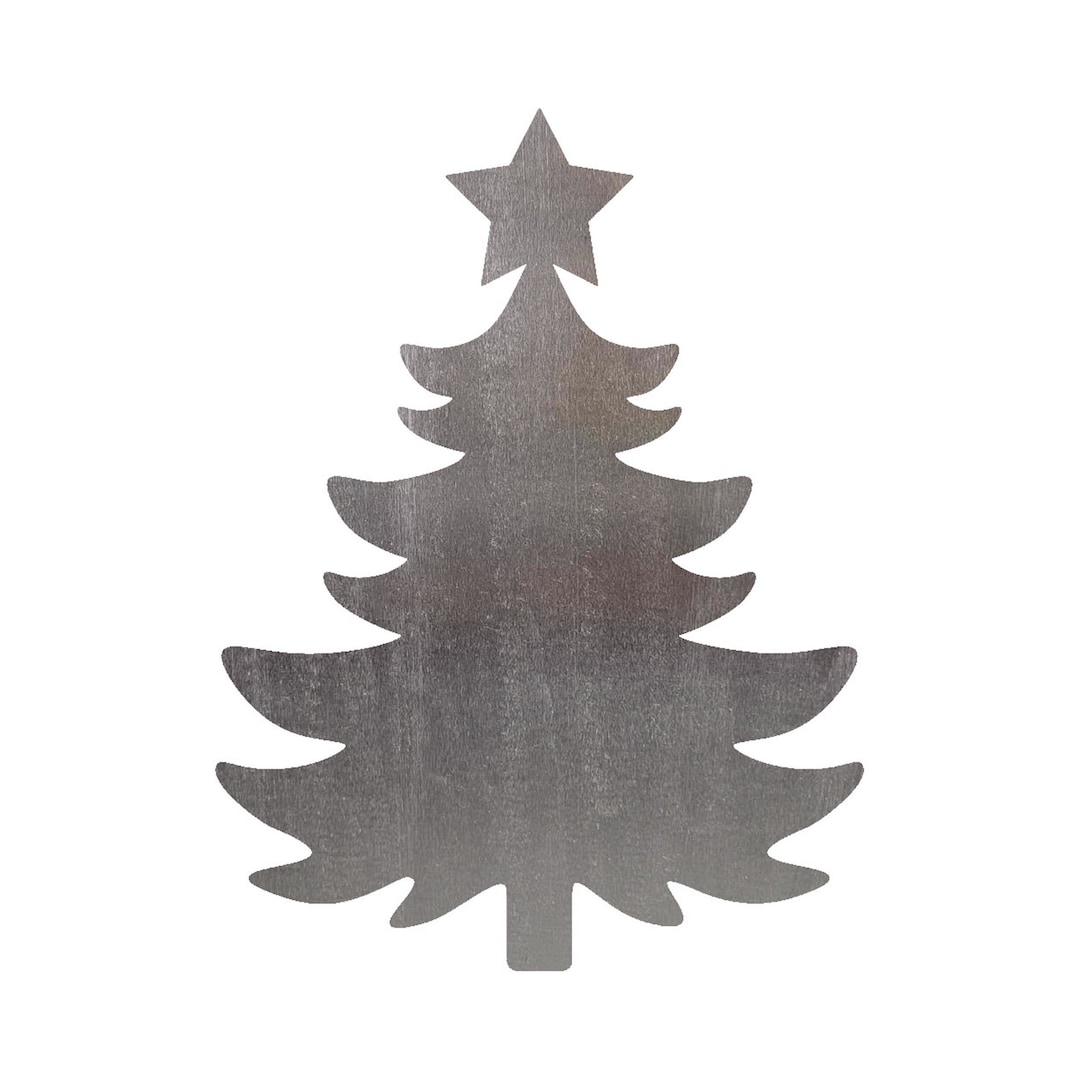 Christmas Tree 2 Steel Cut Out Shape Metal Art Decoration Home Decor ...