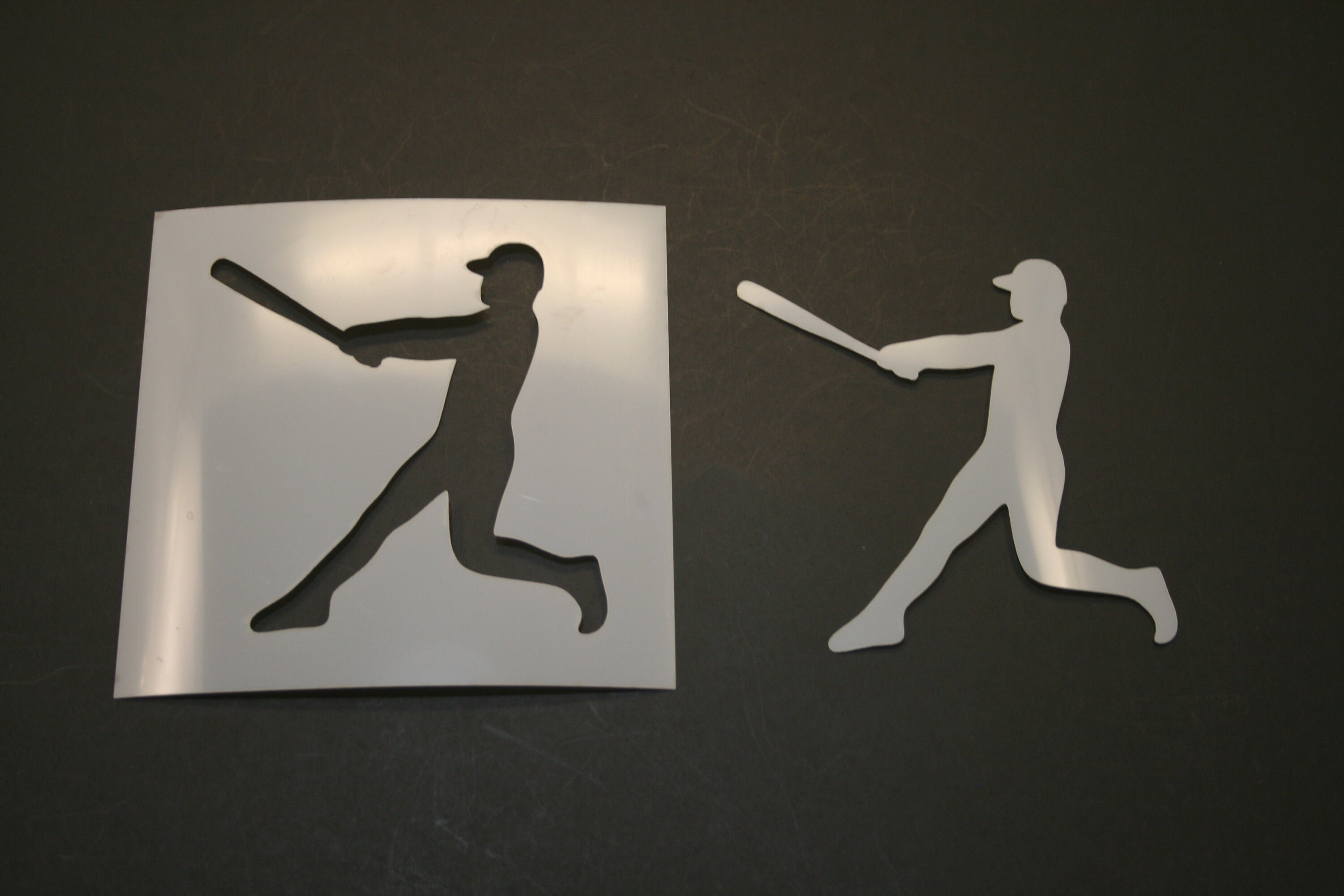 Baseball Player Reusable Mylar Stencil Art Supplies - Etsy