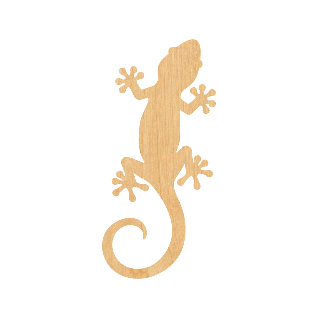 Gecko Laser Cut Out Wood Shape Craft Supply – Woodcraft Cutout - Etsy