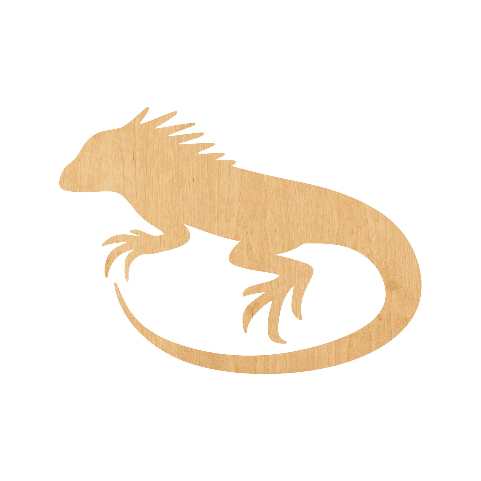 Iguana Laser Cut Out Wood Shape Craft Supply Woodcraft - Etsy