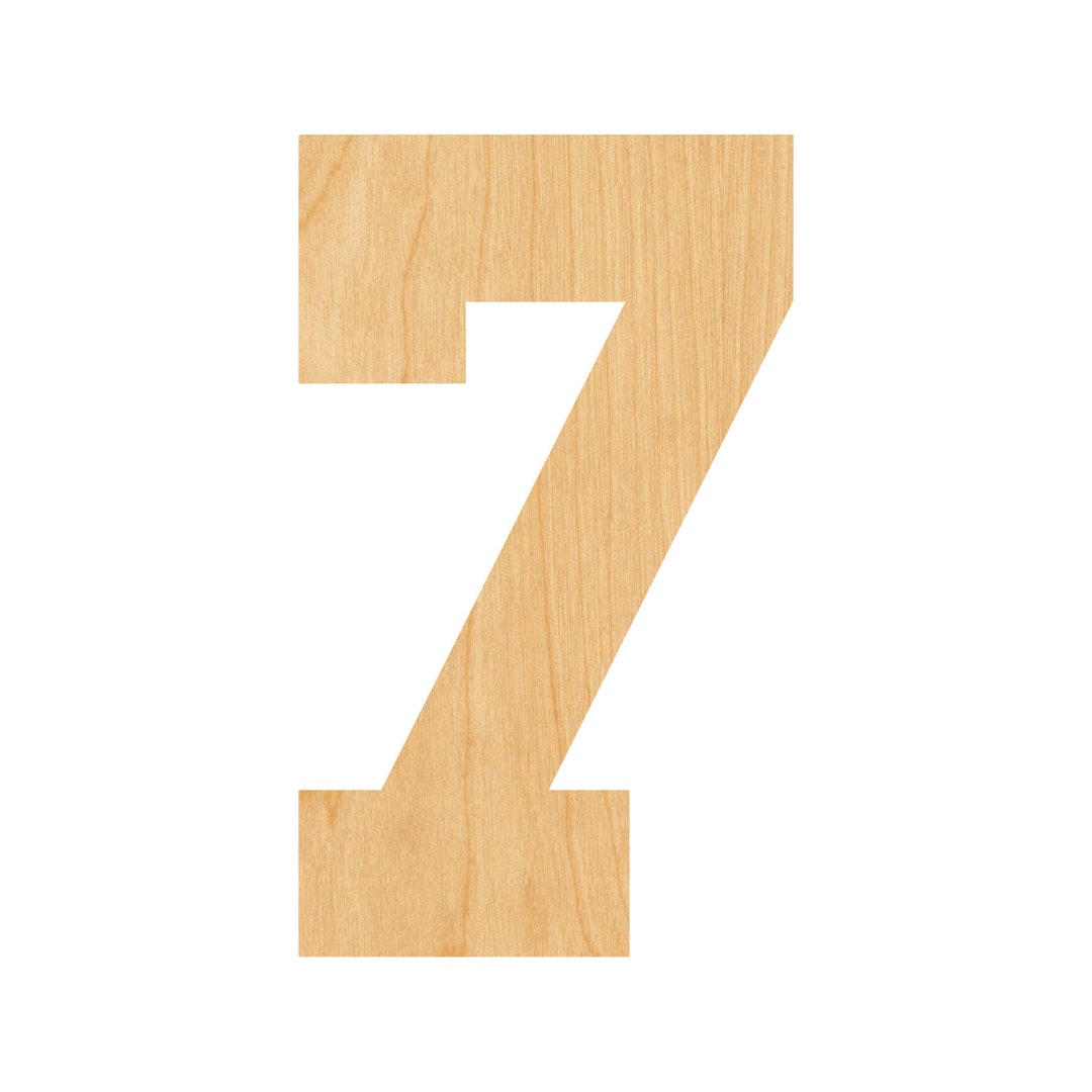 Number 7 Laser Cut Out Wood Shape Craft Supply - Woodcraft Cutout - Etsy