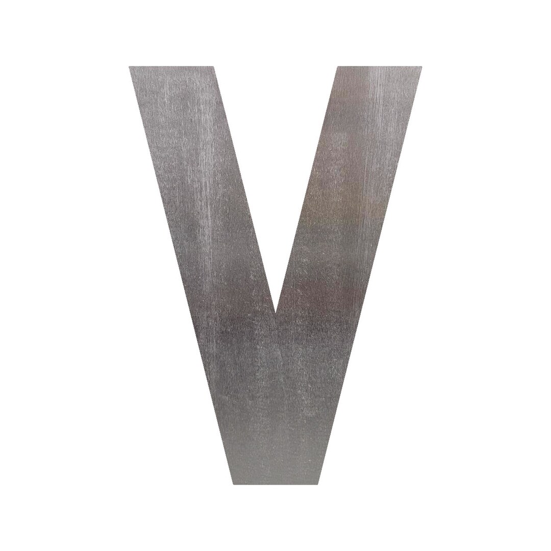 Letter V Steel Cut Out Shape Metal Art Decoration Home Decor Craft ...
