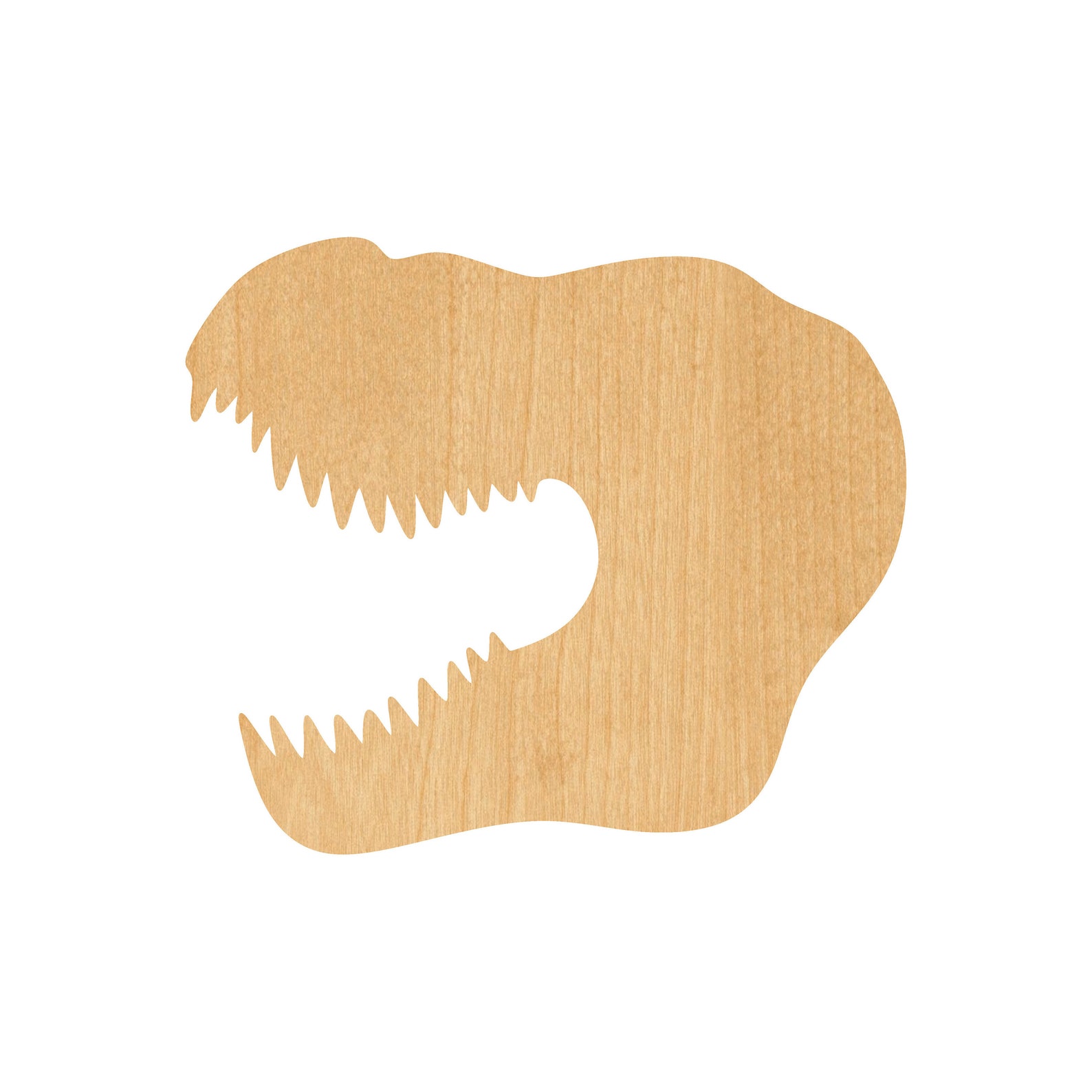 T Rex Head Laser Cut Out Wood Shape Craft Supply Woodcraft Cutout - Etsy
