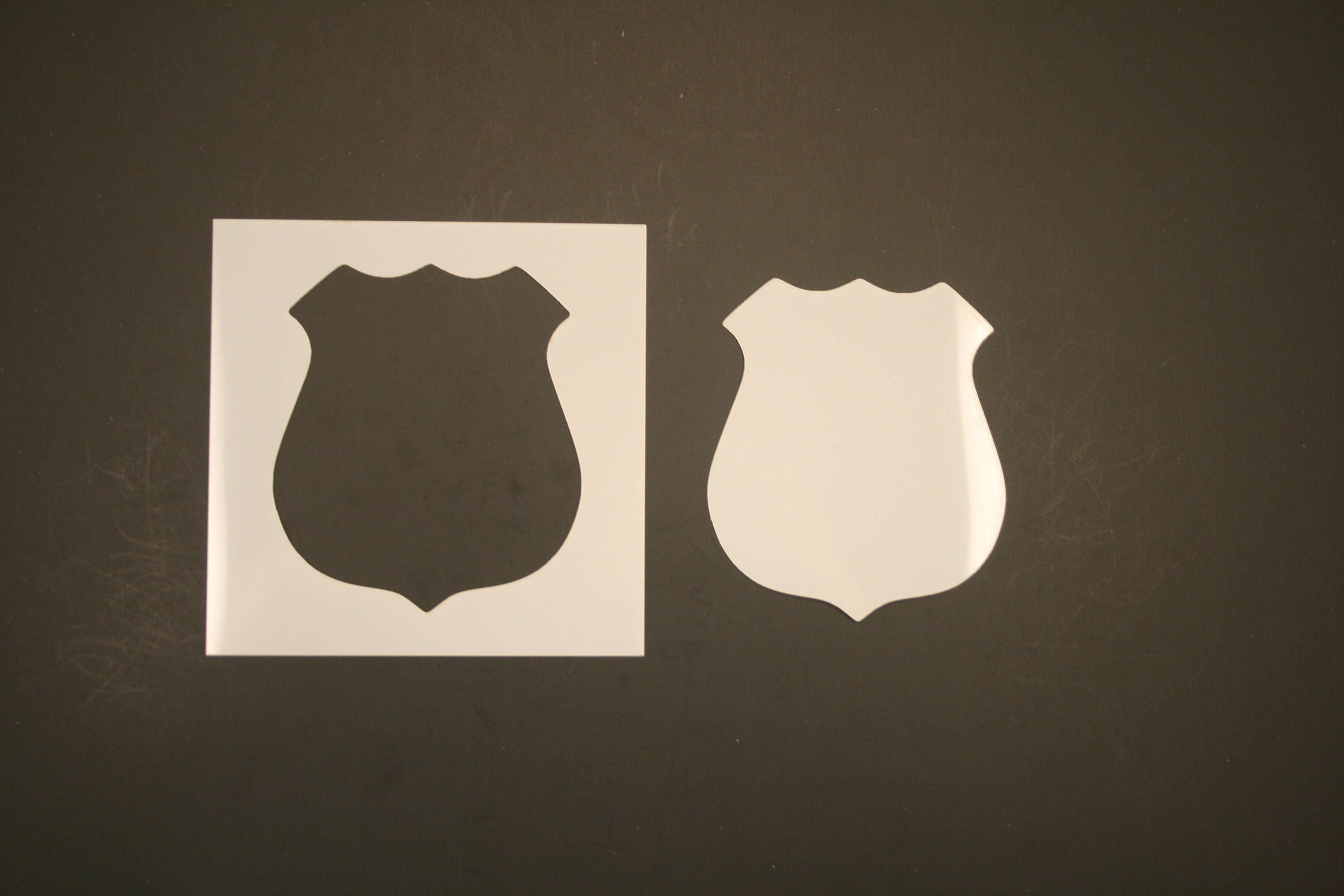 Police Badge Reusable Mylar Stencil Art Supplies | Etsy