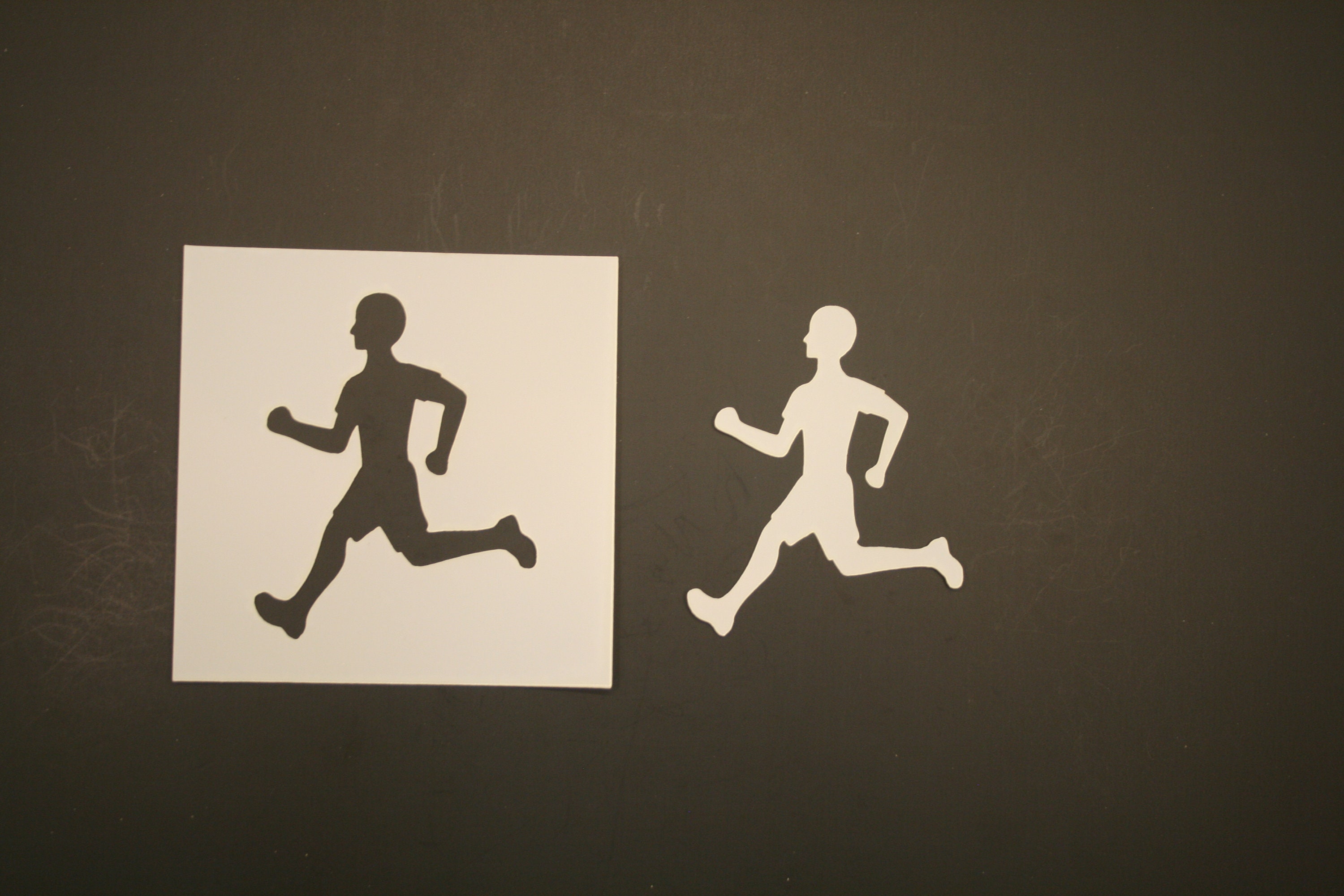 Runner Reusable Mylar Stencil Art Supplies | Etsy