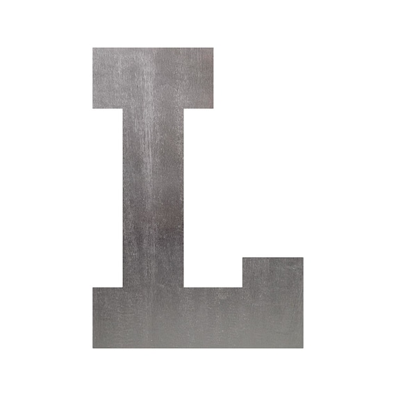 Letter L Steel Cut Out Shape Metal Art Decoration Home Decor | Etsy