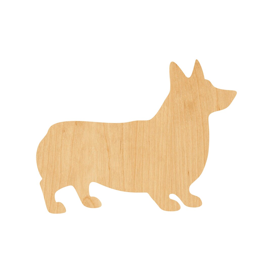 Corgi Laser Cut Out Wood Shape Craft Supply – Woodcraft Cutout - Etsy