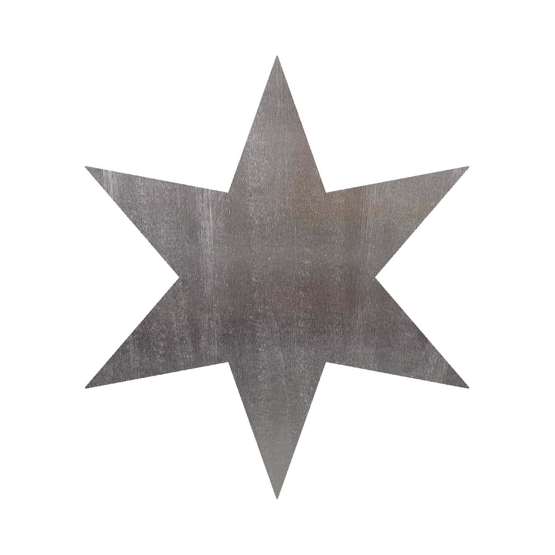 Six Pointed Star Steel Cut Out Shape Metal Art Decoration Home Decor ...