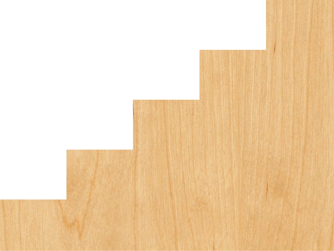 Steps Laser Cut Out Wood Shape Craft Supply - Woodcraft Cutout - Etsy