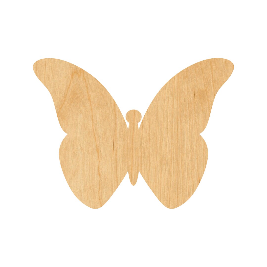 Flying Butterfly Laser Cut Out Wood Shape Craft Supply - Woodcraft ...