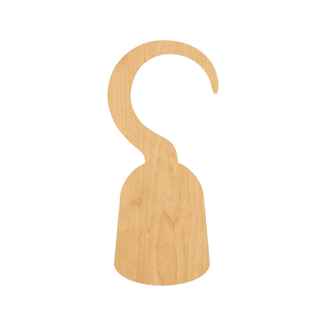 Pirate Hook Laser Cut Out Wood Shape Craft Supply Woodcraft Cutout - Etsy