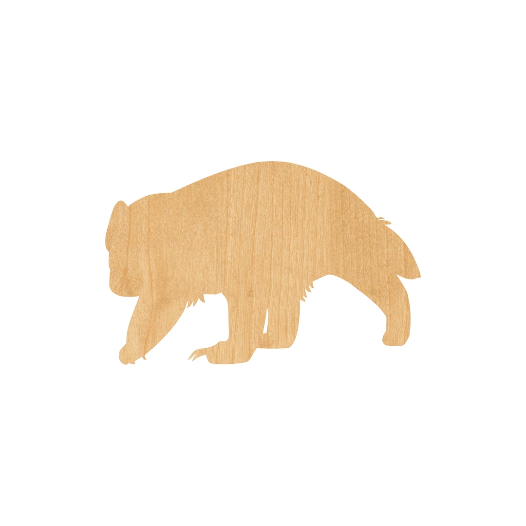 Badger Laser Cut Out Wood Shape Craft Supply – Woodcraft Cutout - Etsy