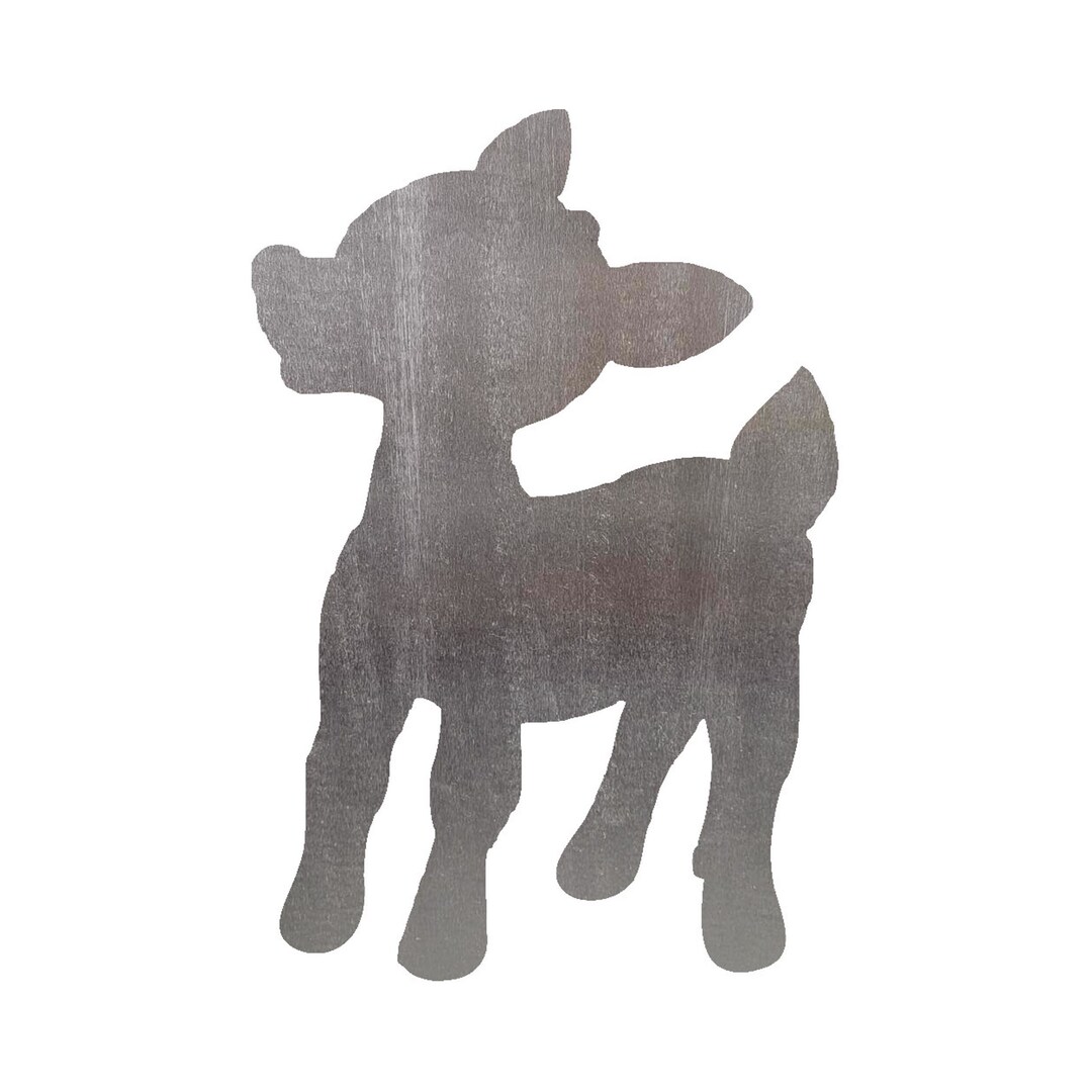 Rudolph Outline Steel Cut Out Shape Metal Art Decoration Home Decor ...