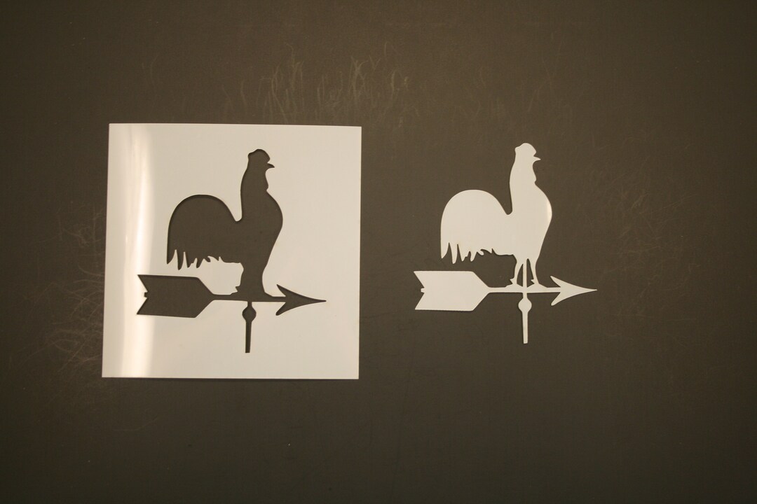 Weather Vane 2 Reusable Mylar Stencil - Art Supplies - Etsy