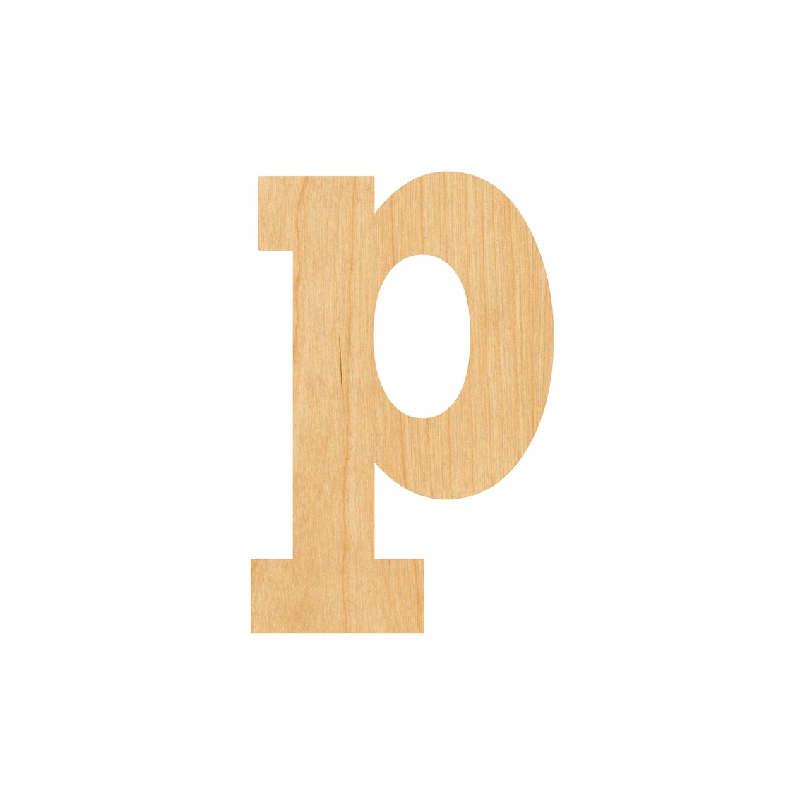 Lowercase Letter P Laser Cut Out Wood Shape Craft Supply | Etsy