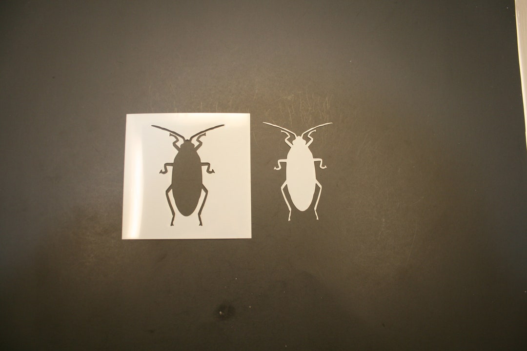 Cockroach 2 Reusable Mylar Stencil - Art Supplies - Etsy