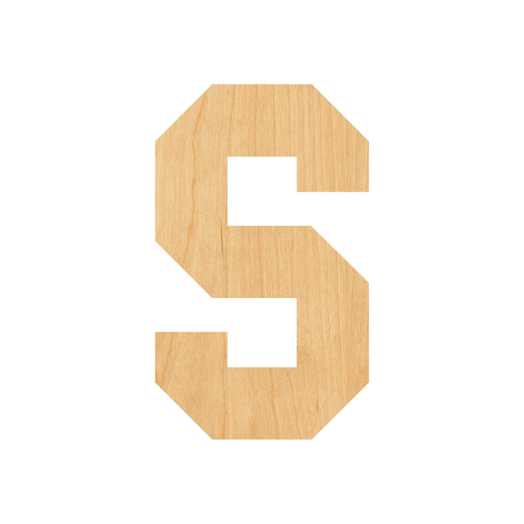 Letter S Laser Cut Out Wood Shape Craft Supply - Woodcraft Cutout - Etsy