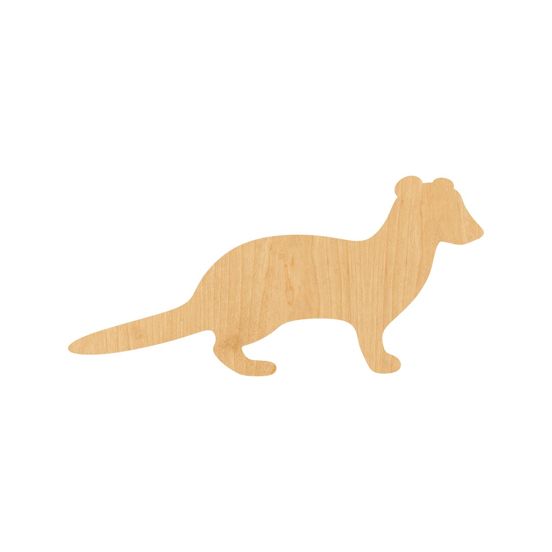 Weasel Laser Cut Out Wood Shape Craft Supply – Woodcraft Cutout - Etsy
