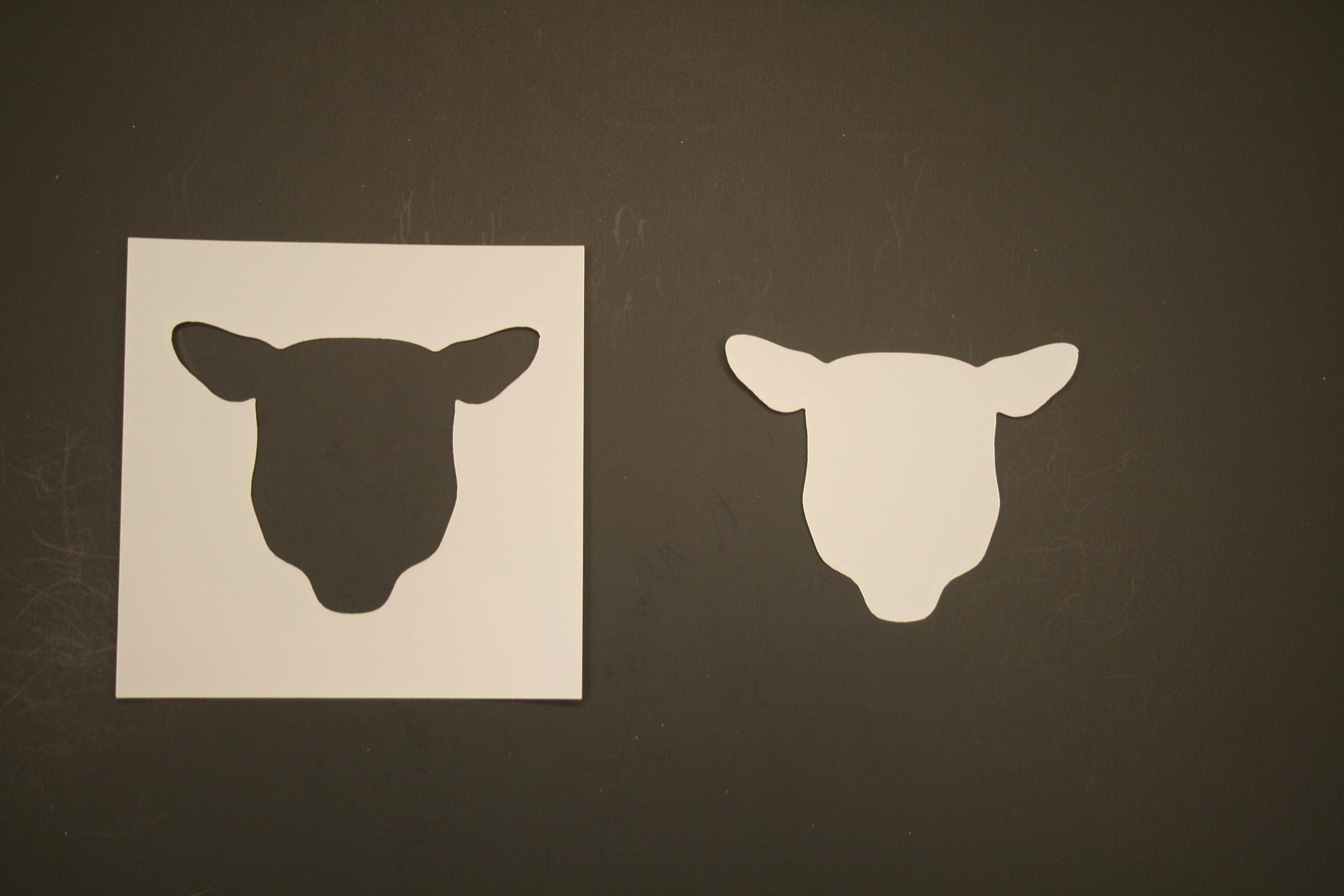 Sheep Head Reusable Mylar Stencil Art Supplies - Etsy