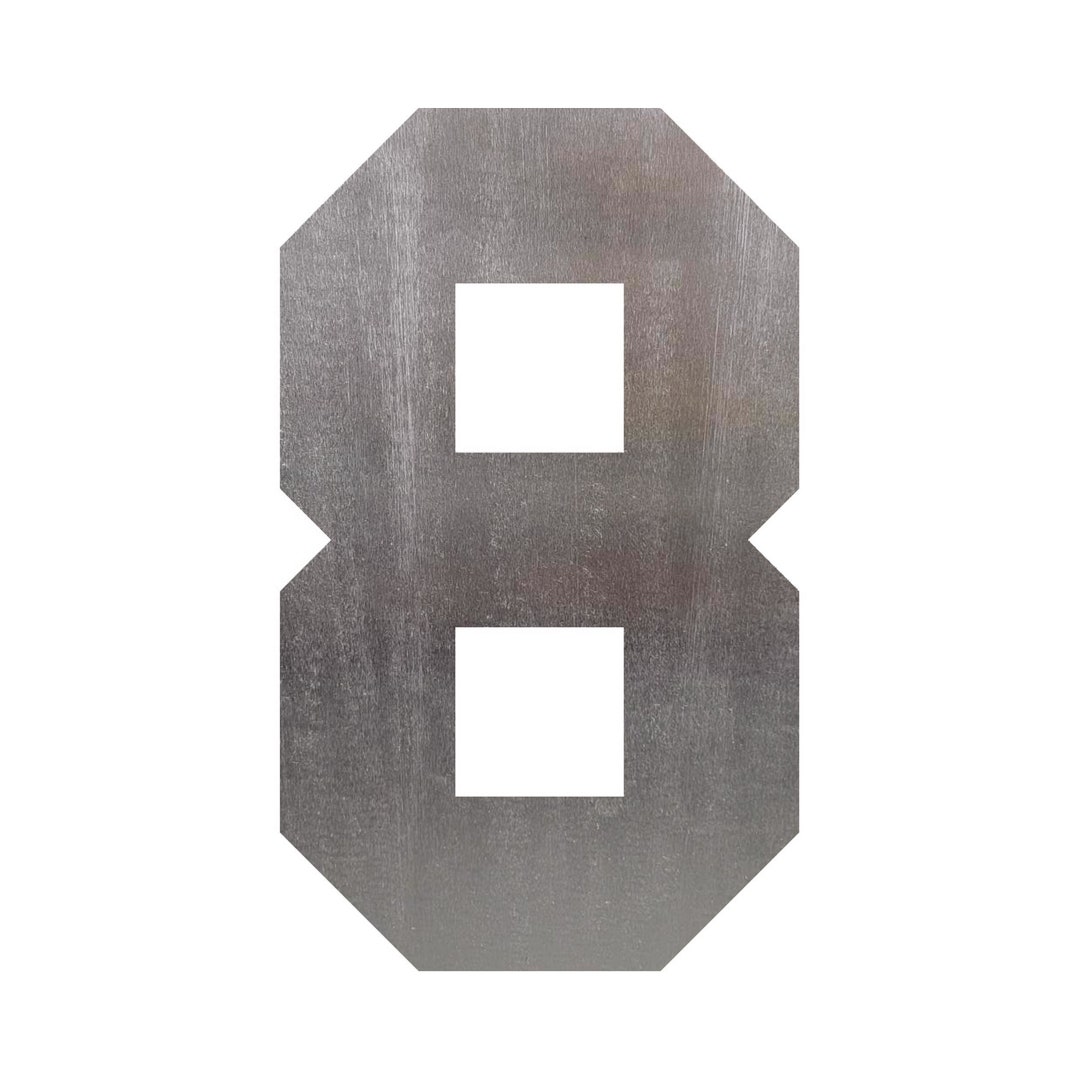 Number 8 Steel Cut Out Shape Metal Art Decoration Home Decor Craft ...