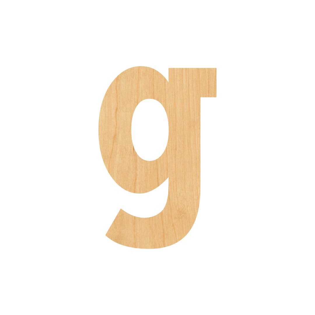Lowercase Letter G Laser Cut Out Wood Shape Craft Supply - Woodcraft ...
