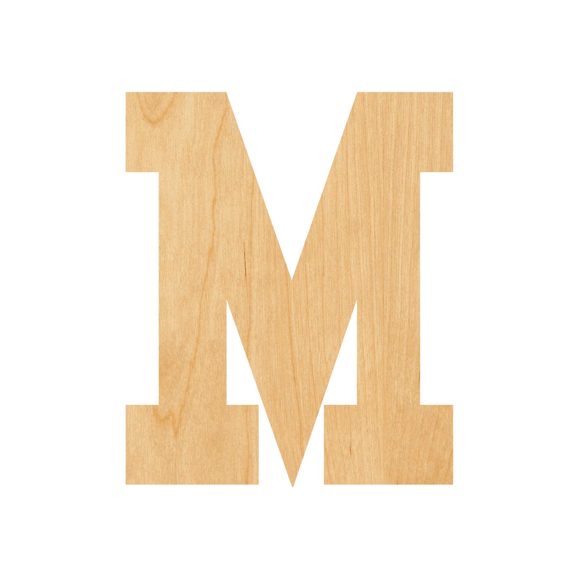 Letter M Laser Cut Out Wood Shape Craft Supply Woodcraft - Etsy